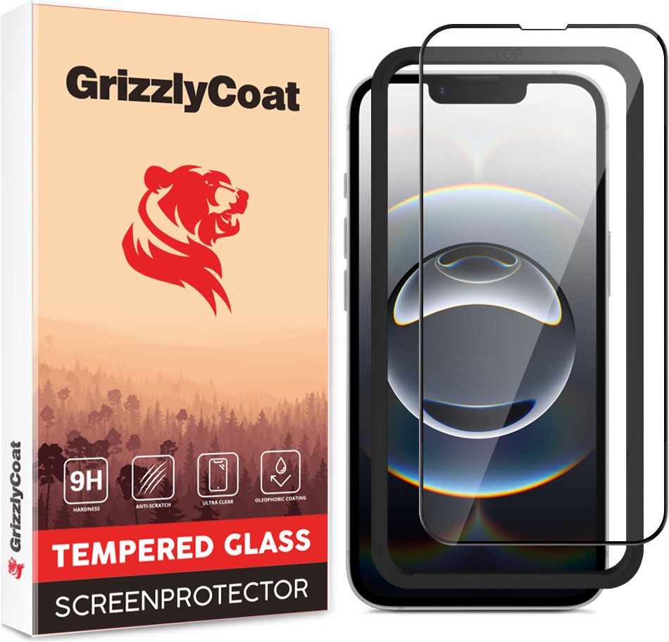 GrizzlyCoat AlignPro iPhone 16e Glazen Screenprotector - Case Friendly ...
