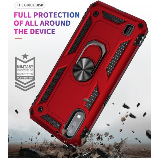 Mobigear Armor Ring Samsung Galaxy A01 Hoesje Hardcase Backcover Shockproof met Ringhouder ...