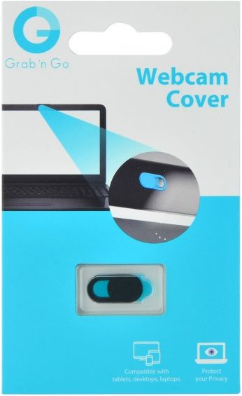 Grab n Go Webcam Cover Privacy Schuifje - Zwart 546498 - hoesjesdirect.nl