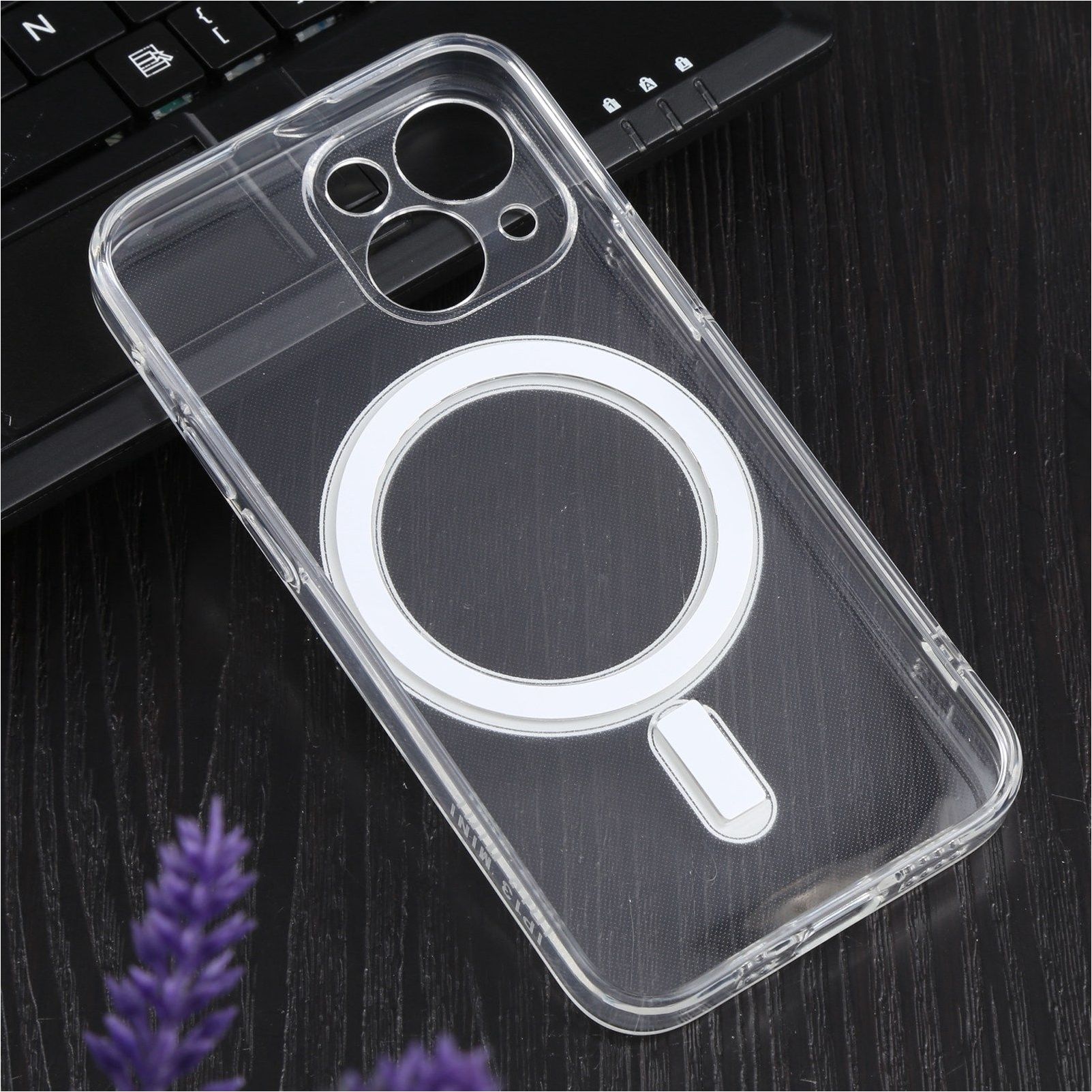 Mobigear Crystal Doorzichtig iPhone 13 Mini MagSafe Hoesje Hardcase ...