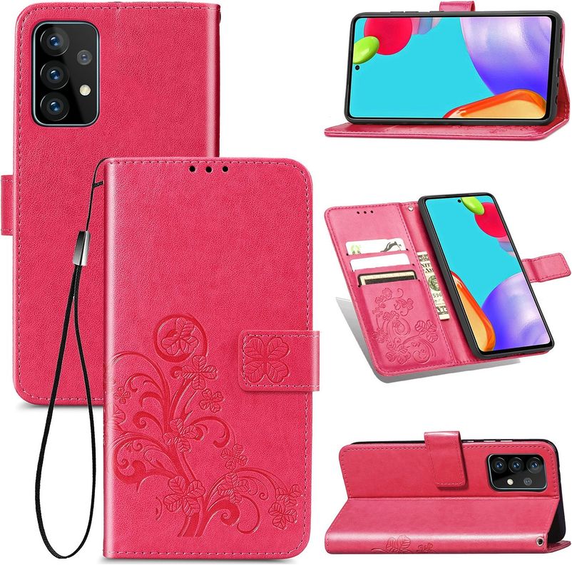 Mobigear Clover Samsung Galaxy A52 Hoesje Bookcase Portemonnee ...