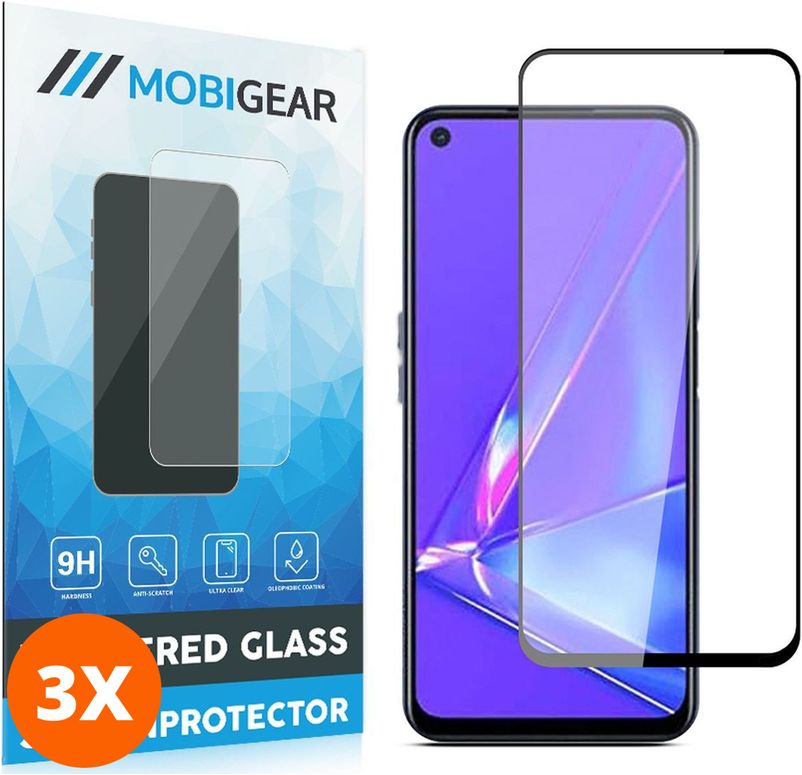 Mobigear Premium OPPO A92 Glazen Screenprotector - Case Friendly ...