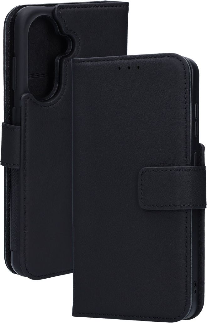 Mobiparts Samsung Galaxy A56 Hoesje Echt Leer 2in1 Case - Zwart 4 ...