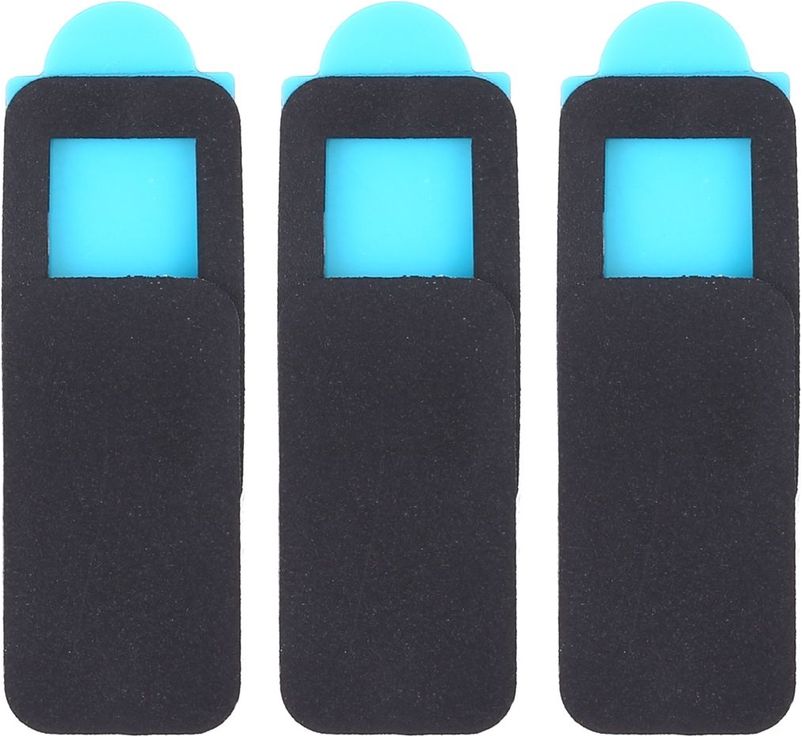 Mobigear Square Webcam Cover Privacy Schuifje - Zwart - 3-Pack (3-Pack ...